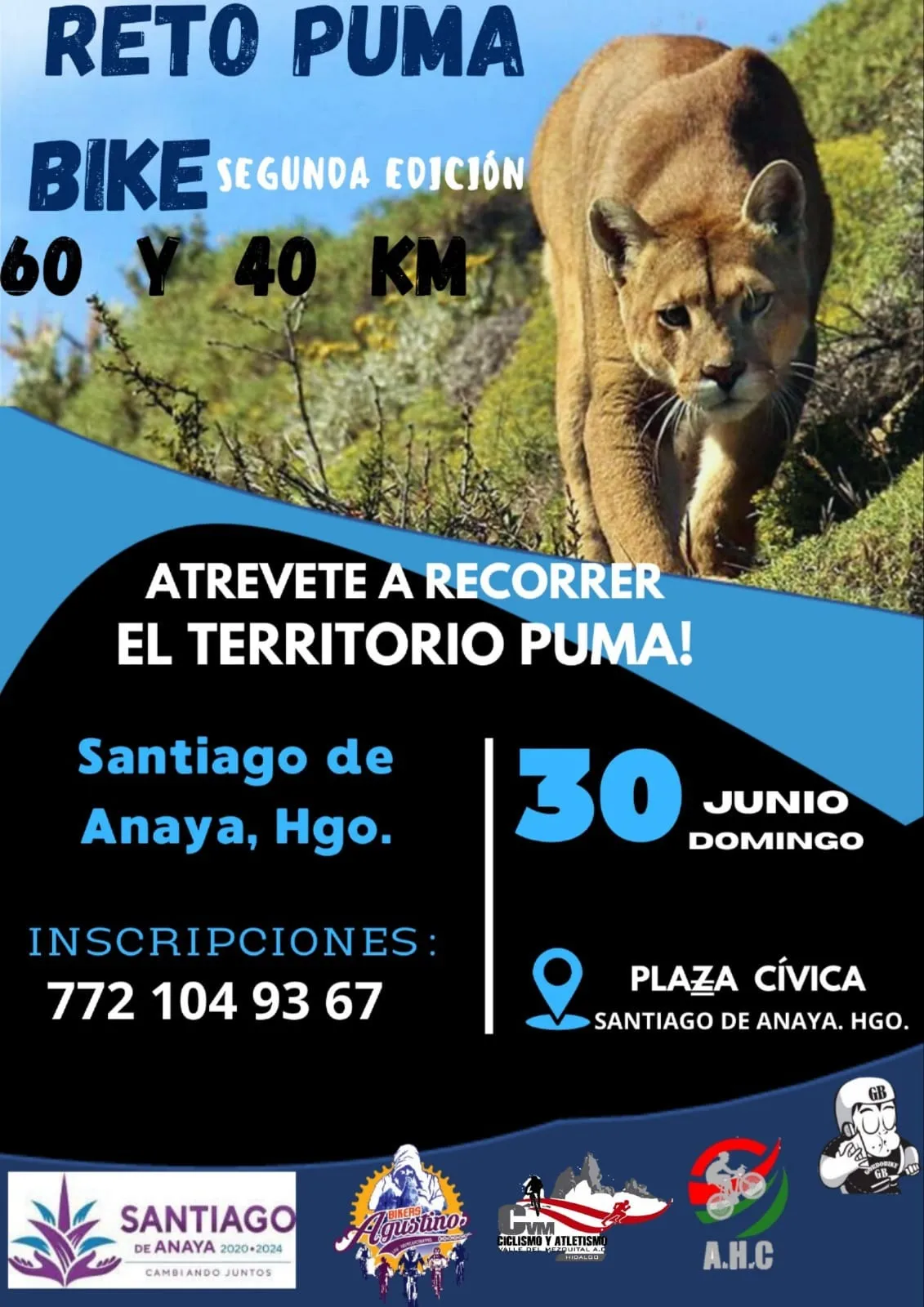 Reto Puma 2025 | Carrera de Ciclismo en Actopan | Inscripciones Abiertas
